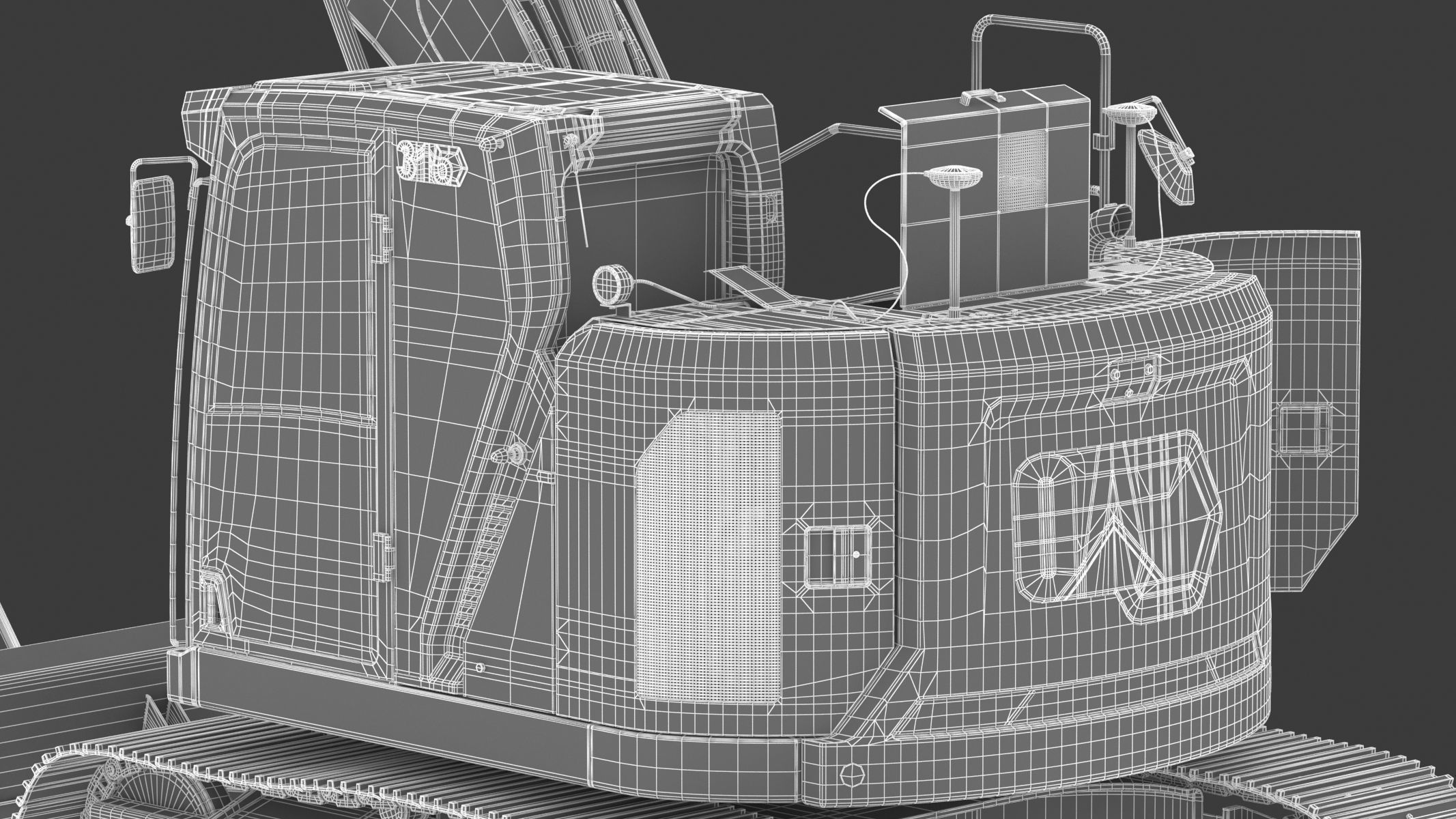 CAT 315 Triple Arm 3D model | CGTrader