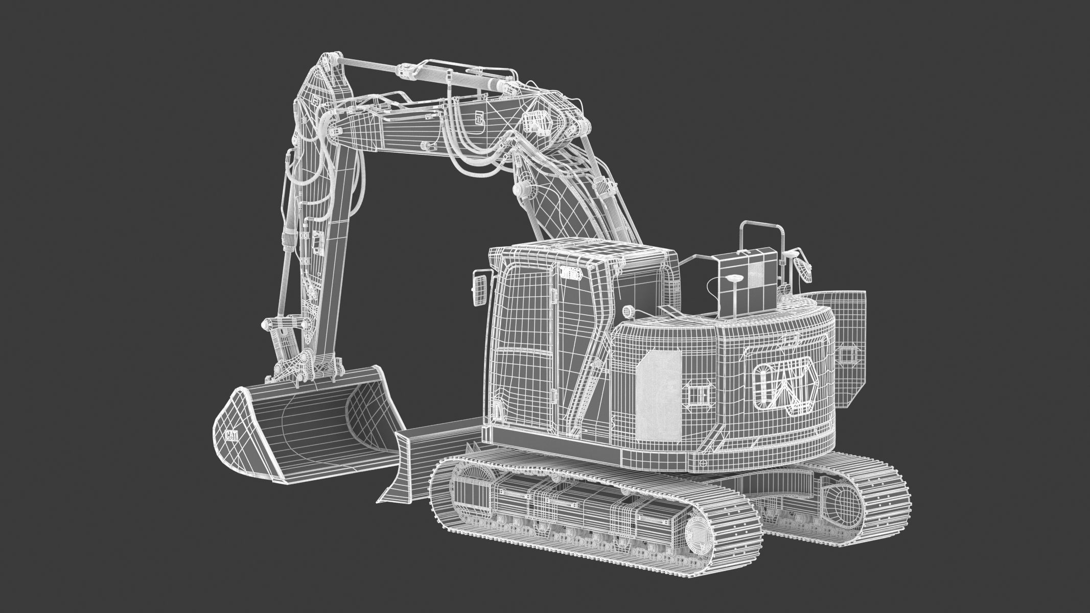 CAT 315 Triple Arm 3D model | CGTrader