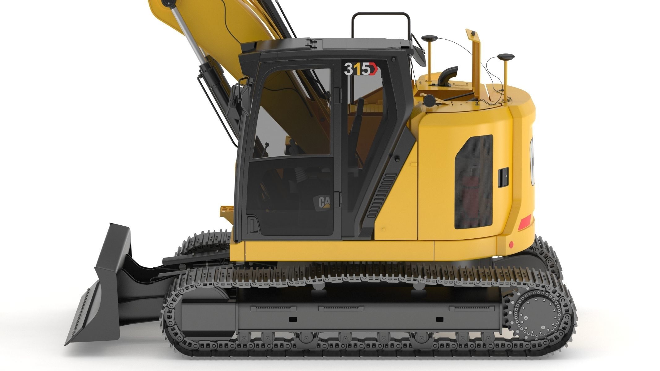 CAT 315 Triple Arm 3D model | CGTrader