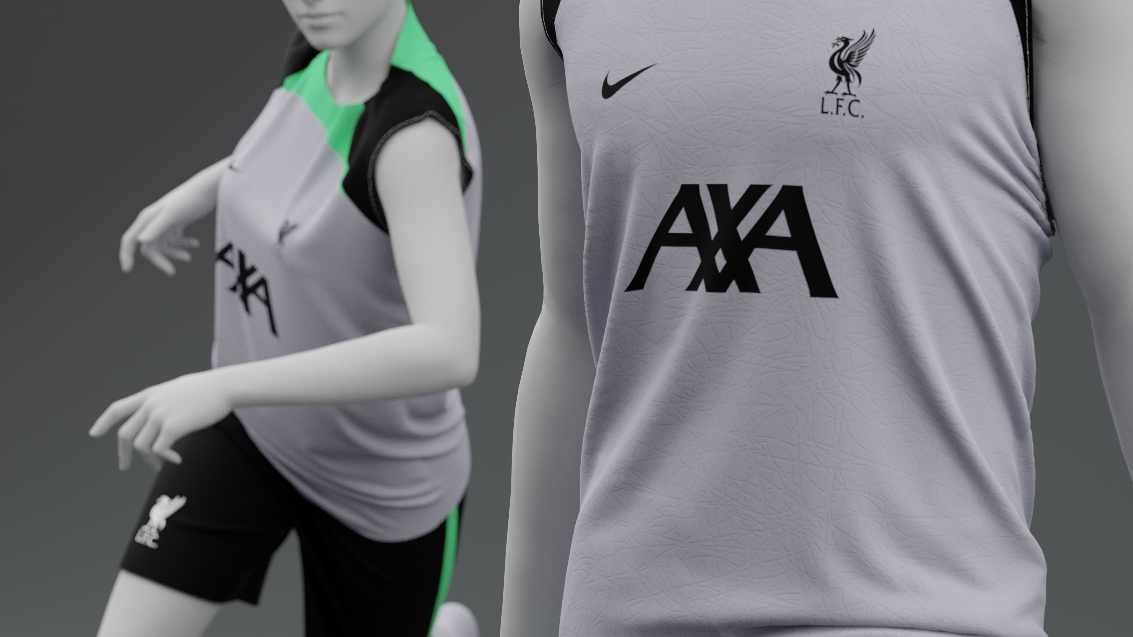 Liverpool 2023 Training Jersey 2 3D model | CGTrader