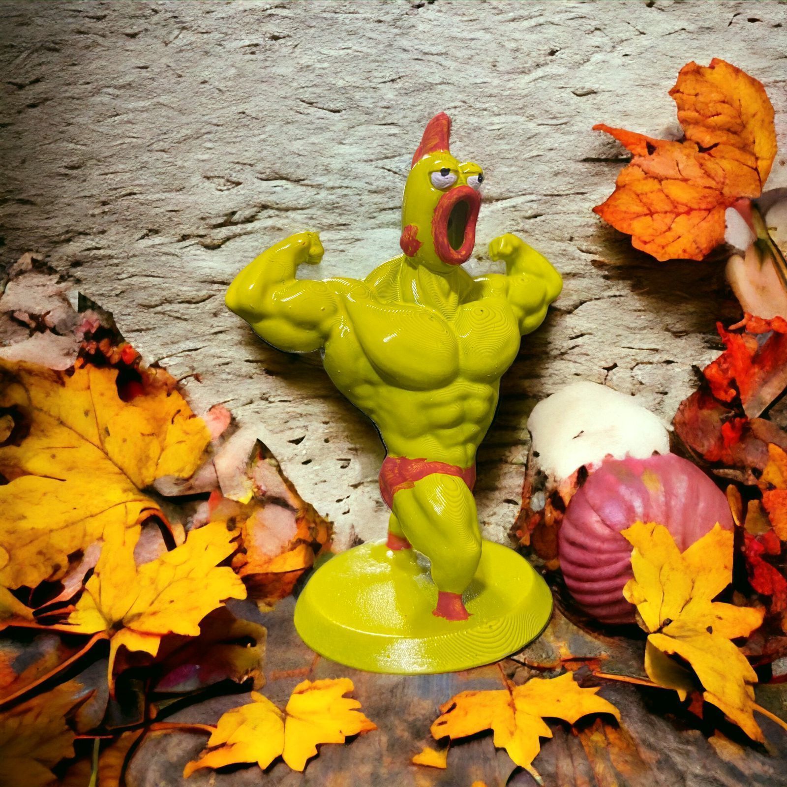 Swole Chicken 3D model 3D printable | CGTrader