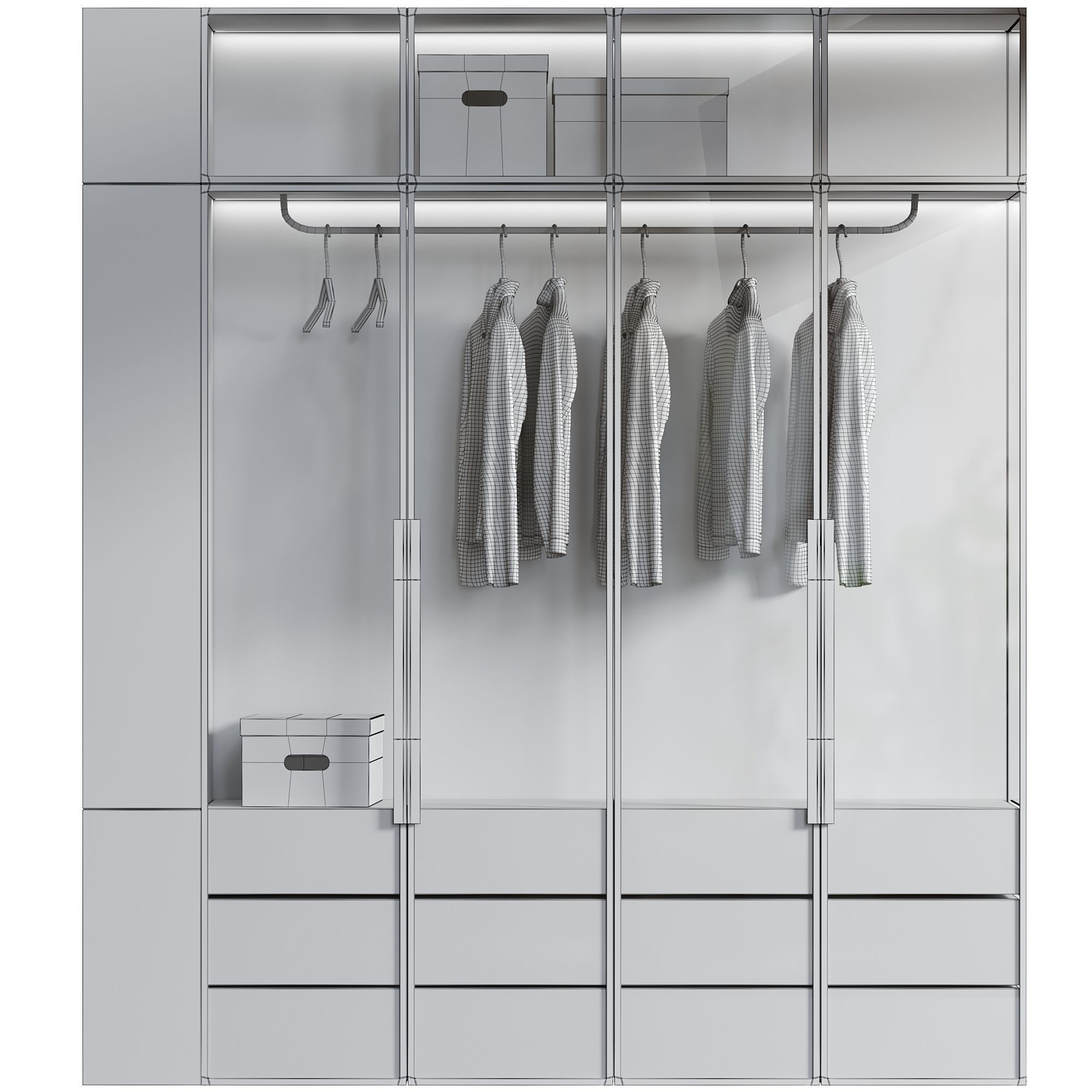 Wardrobe Composition 3D model | CGTrader