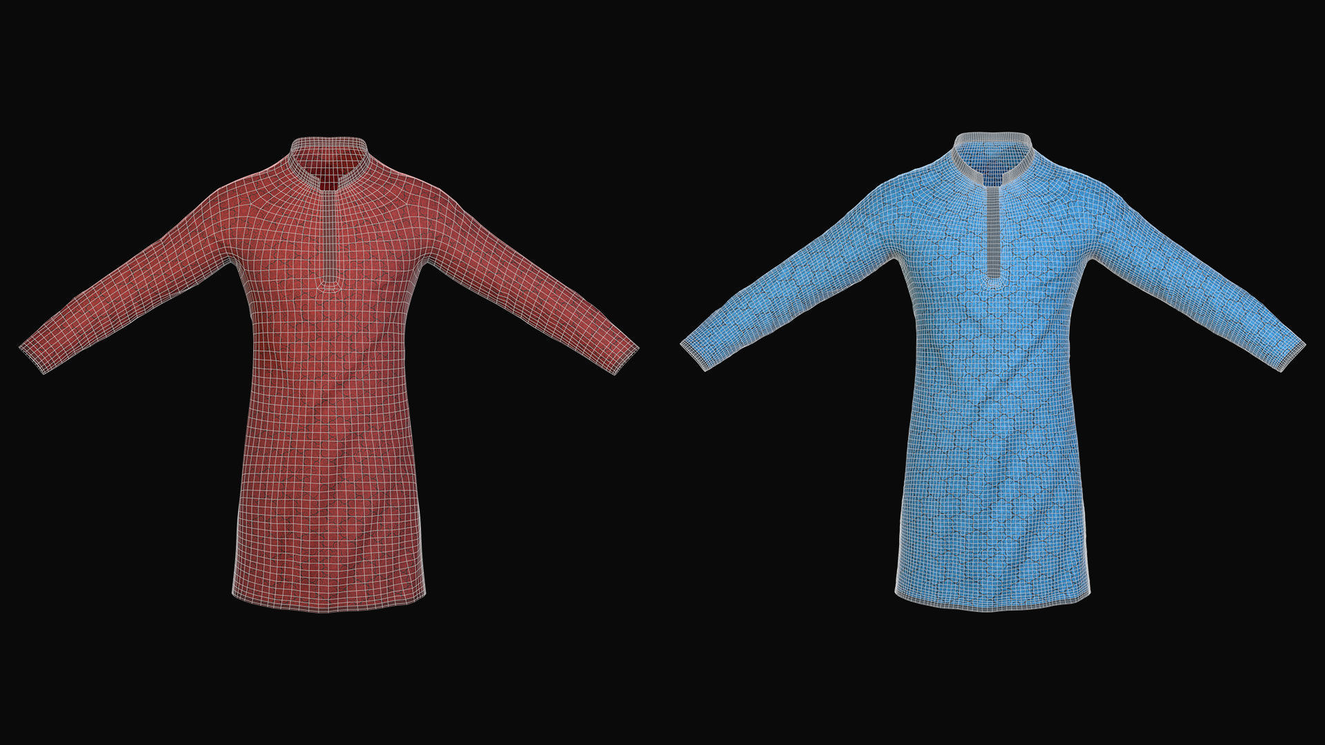 Punjabi A Traditional Cloth for Men 3D model rigged | CGTrader