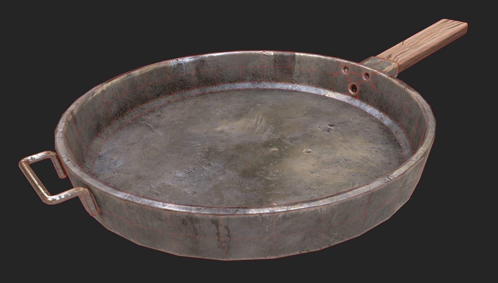 3D model Stylized Game Ready Iron Pan VR / AR / low-poly | CGTrader