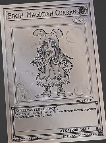 ebon magician curran - yugioh 3D model 3D printable | CGTrader