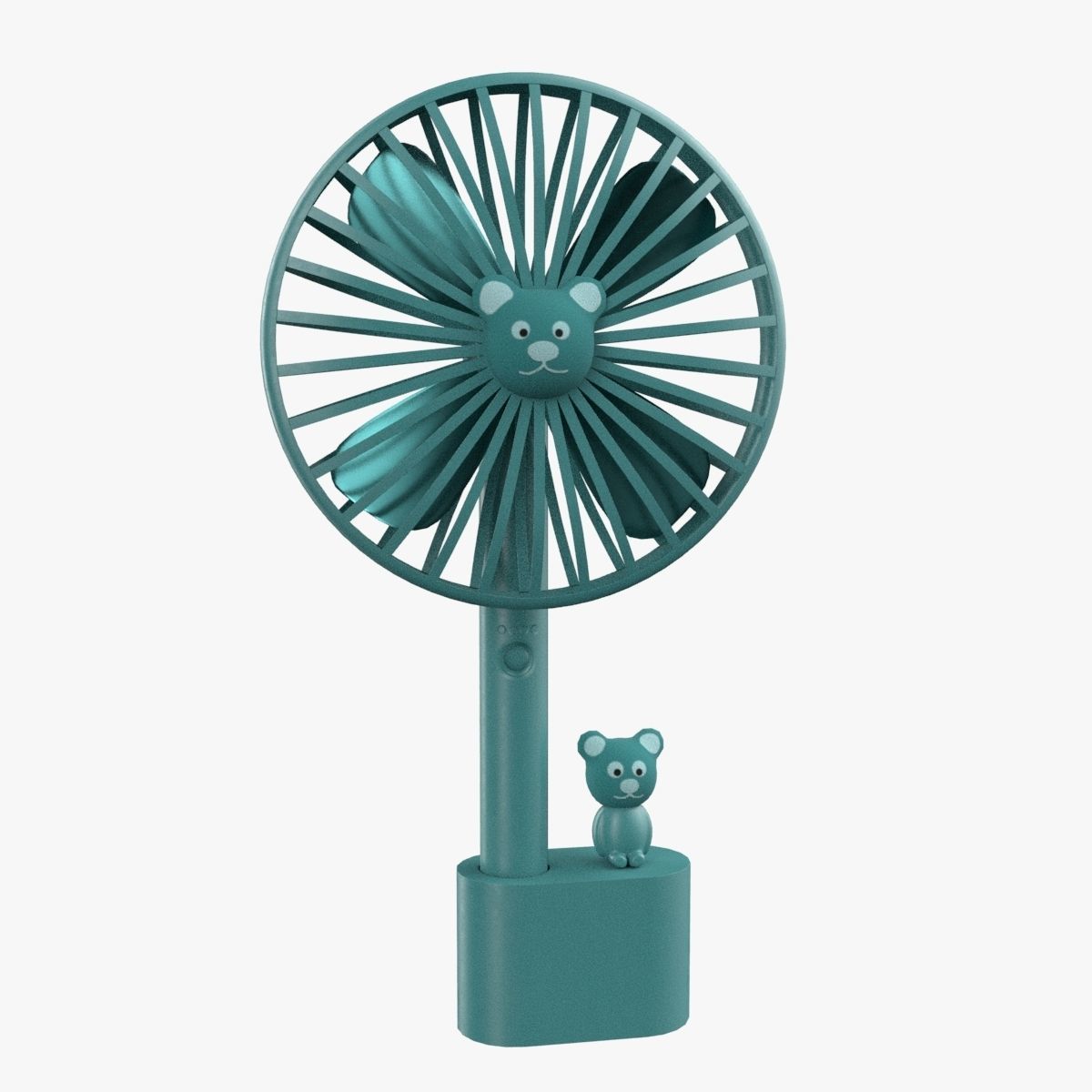 Electric Fan Child Toy Fan Bear Fan Lightblue 3D model | CGTrader