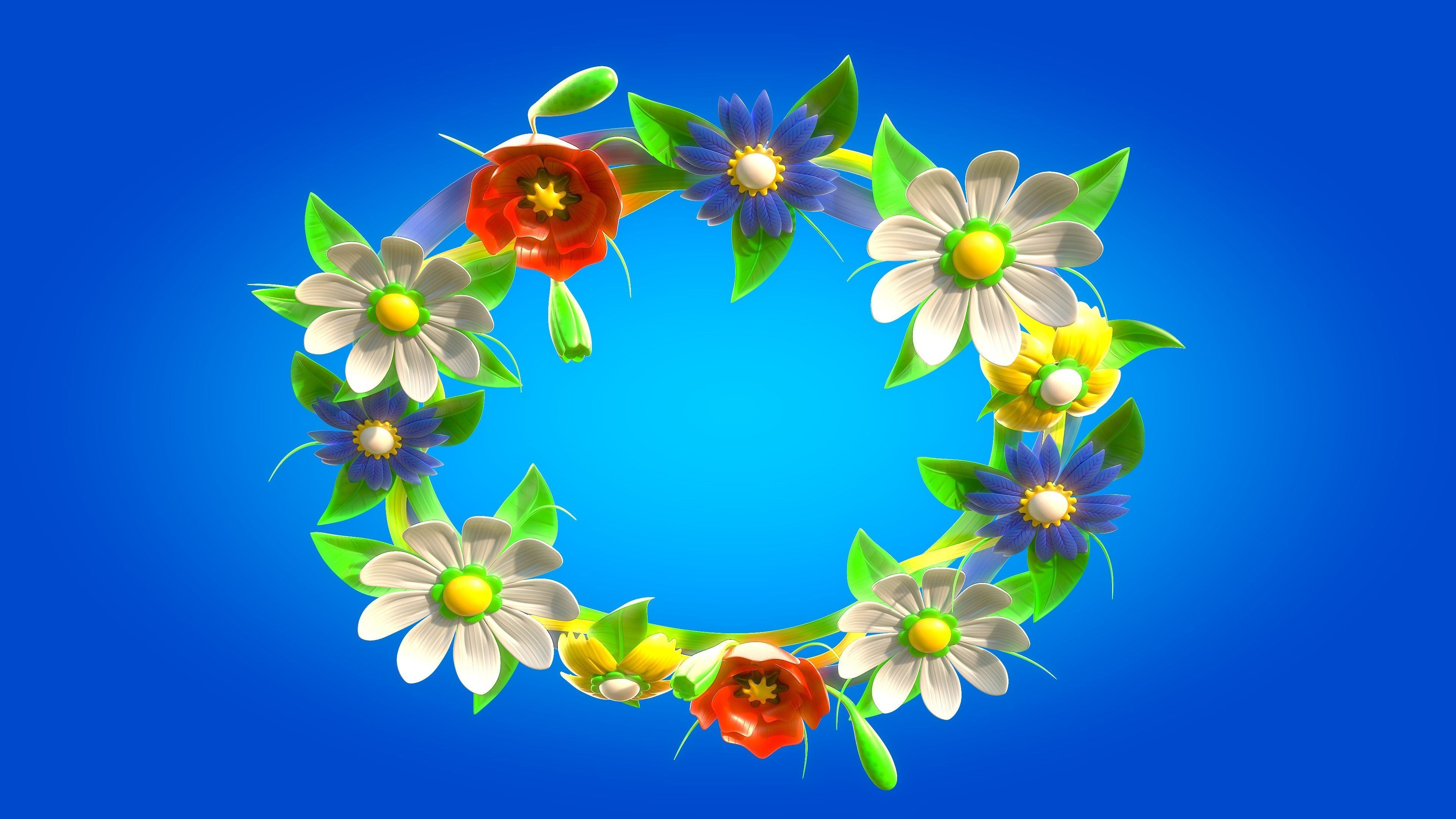 Floral Wreath 3D model | CGTrader