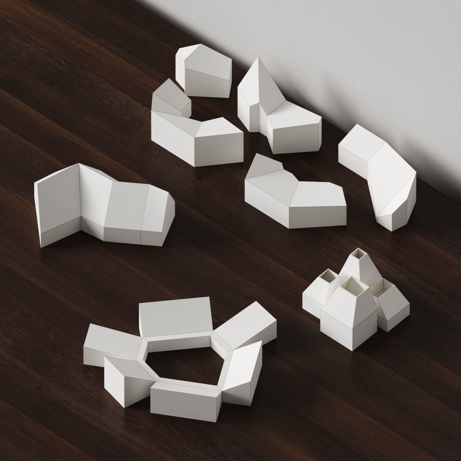 Architecture paper models 3D model | CGTrader