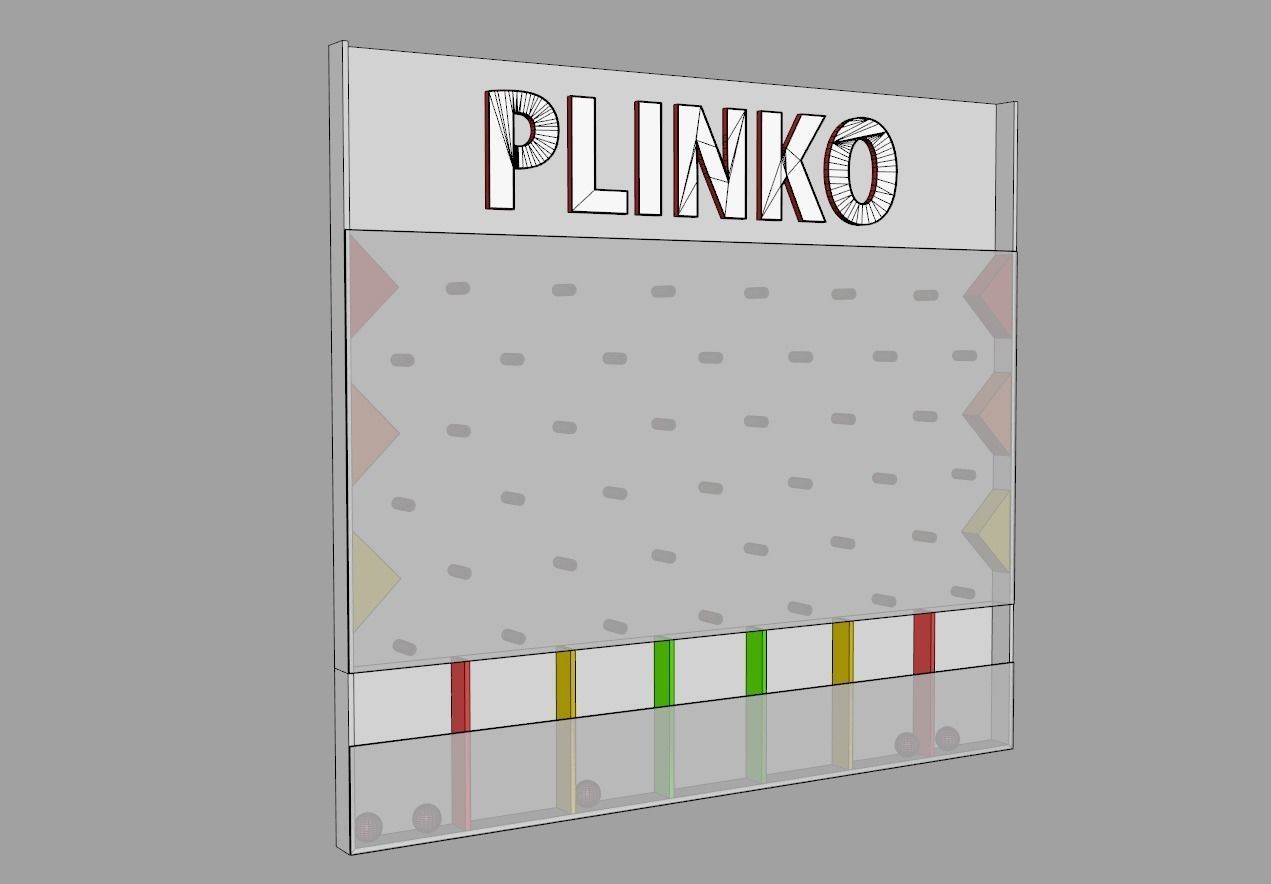 Plinko 3D model | CGTrader