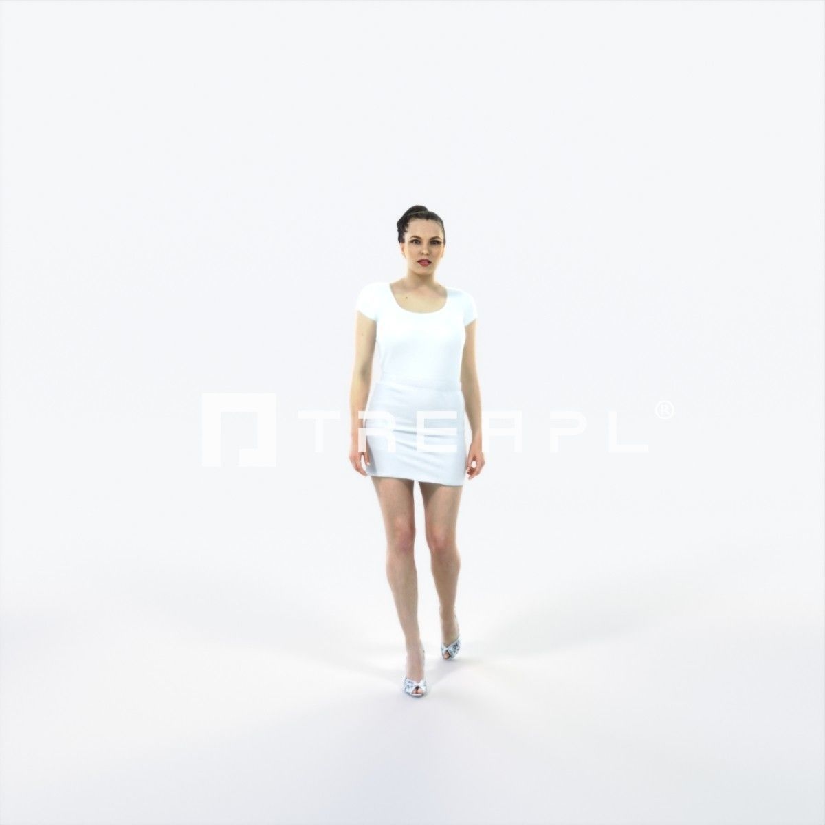 3D model Dream 10M walking Casual Woman VR / AR / low-poly | CGTrader