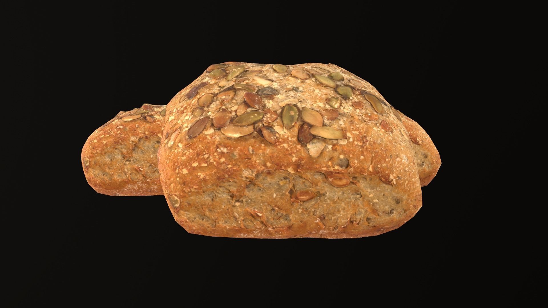 3D model Nutty Bread AR VR PBR Lowpoly with game ready 3d Model VR / AR / low-poly | CGTrader