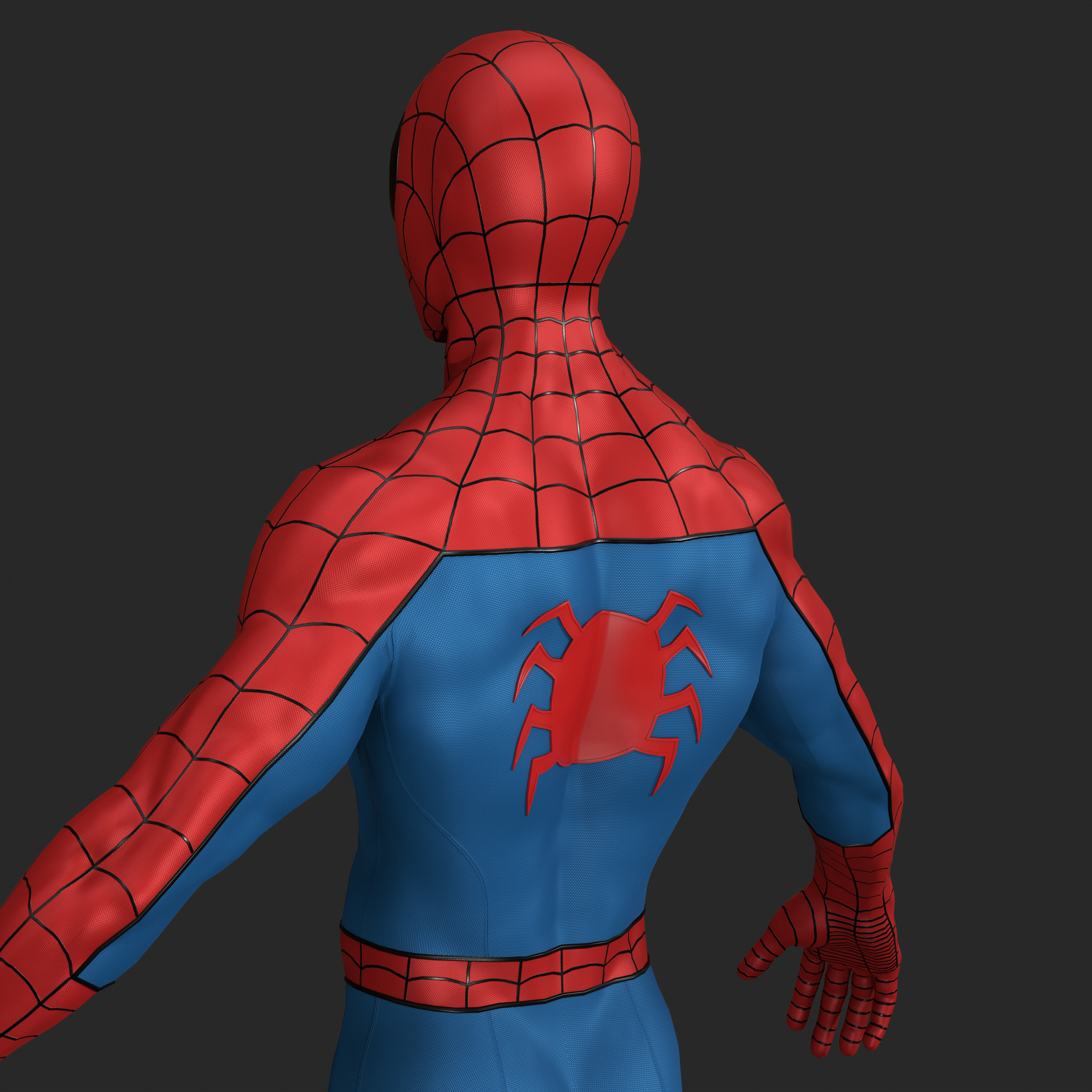 3D model Marvel Spider-Man Classic Suit VR / AR / low-poly | CGTrader