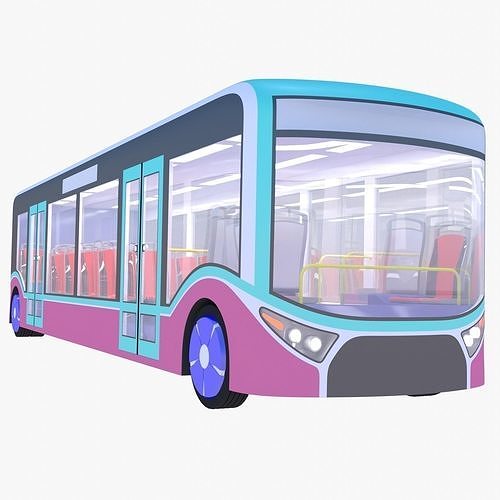 Autonomous city bus concept 2023 3D model | CGTrader