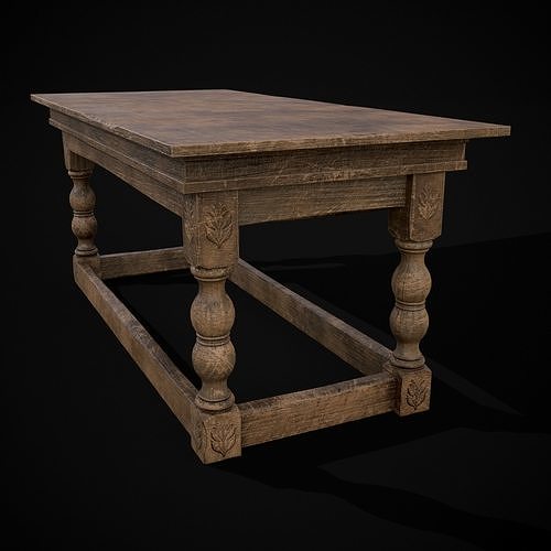 3D model Renaissance Elegant Long Table VR / AR / low-poly | CGTrader
