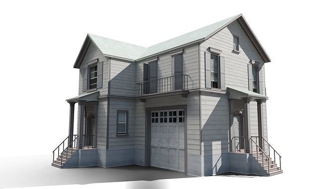 3D model Residential house 03 VR / AR / low-poly | CGTrader