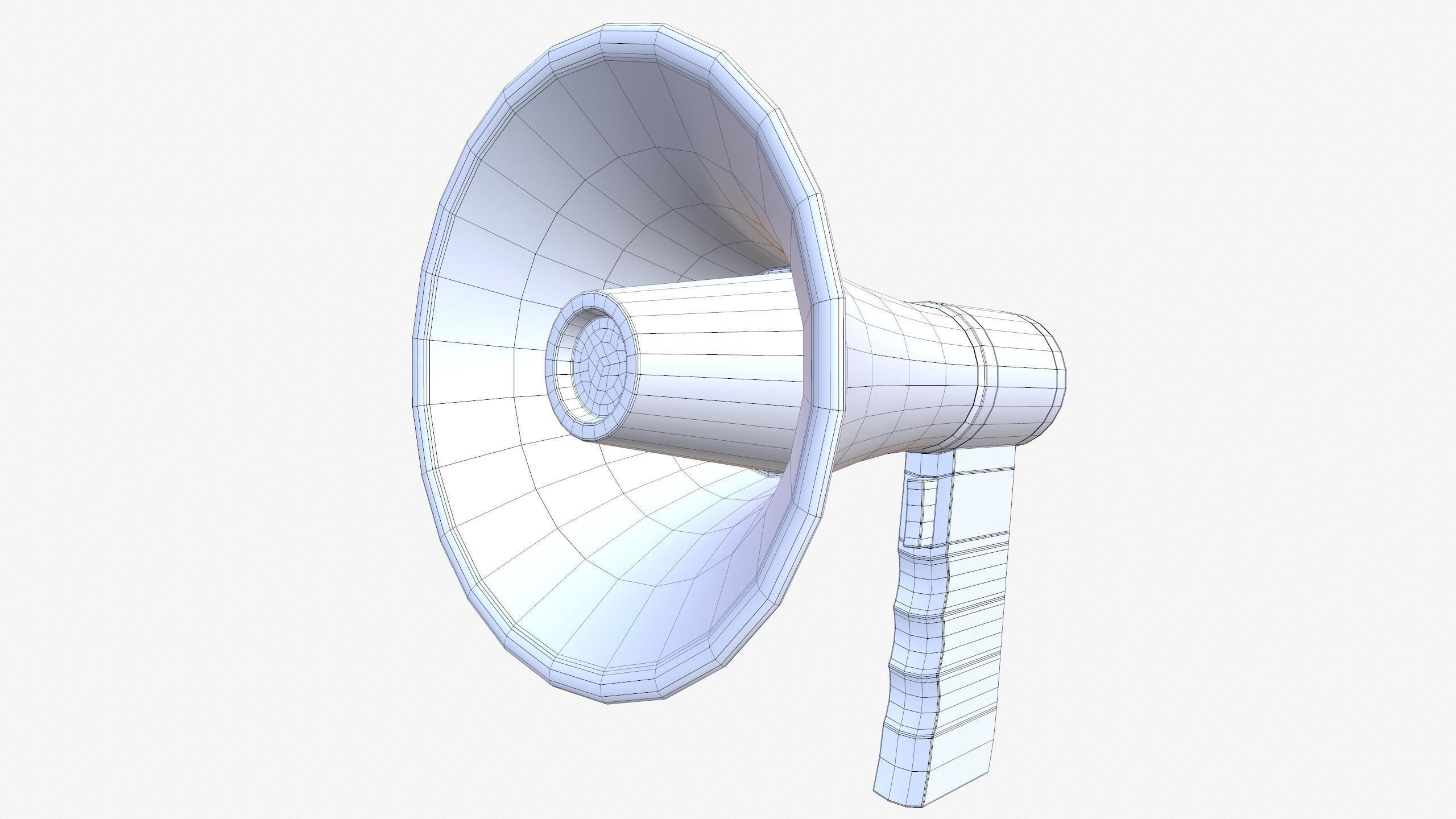 Electronic Megaphone 3D model | CGTrader