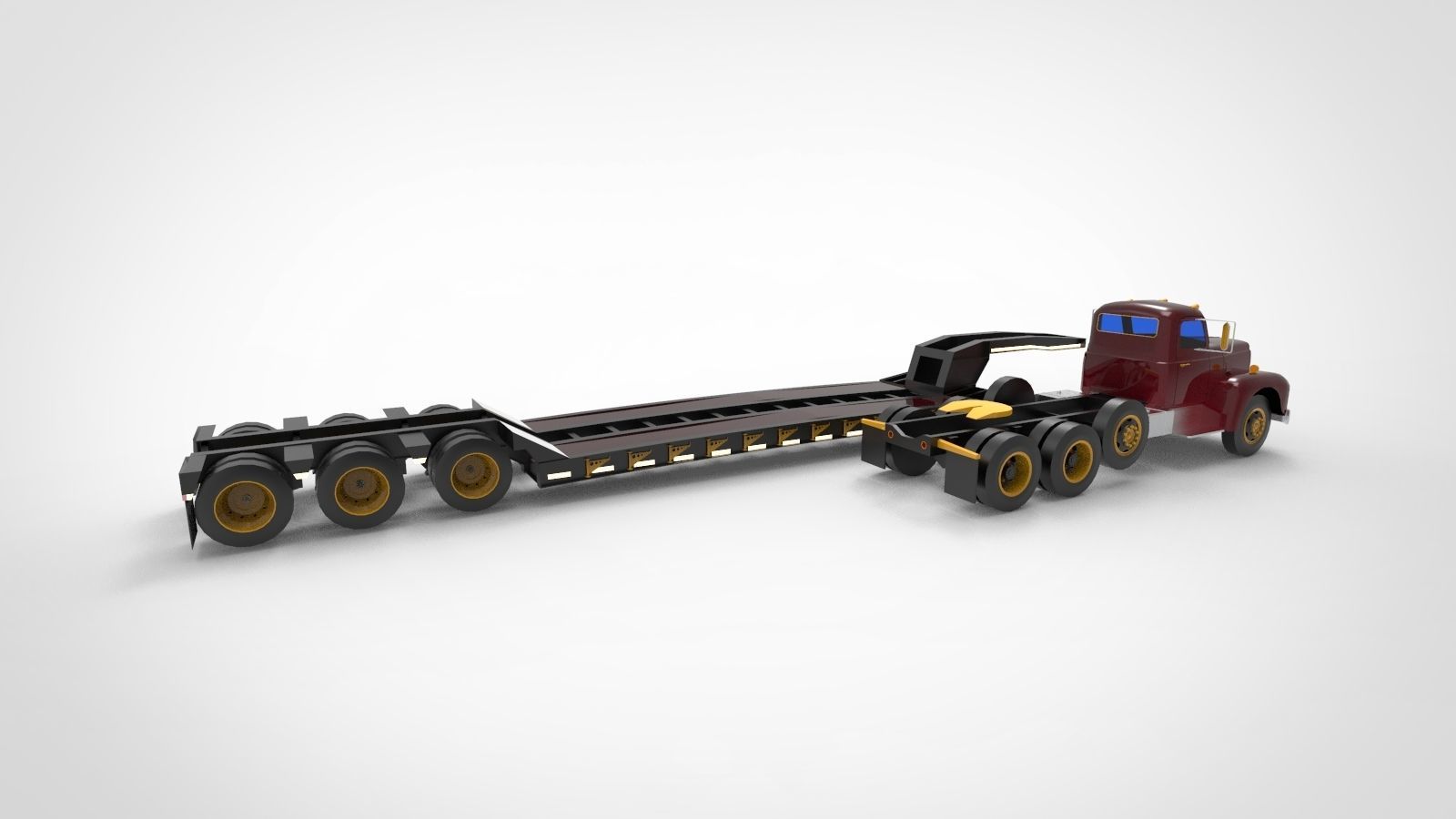 Heavy-duty hauler 3D model | CGTrader