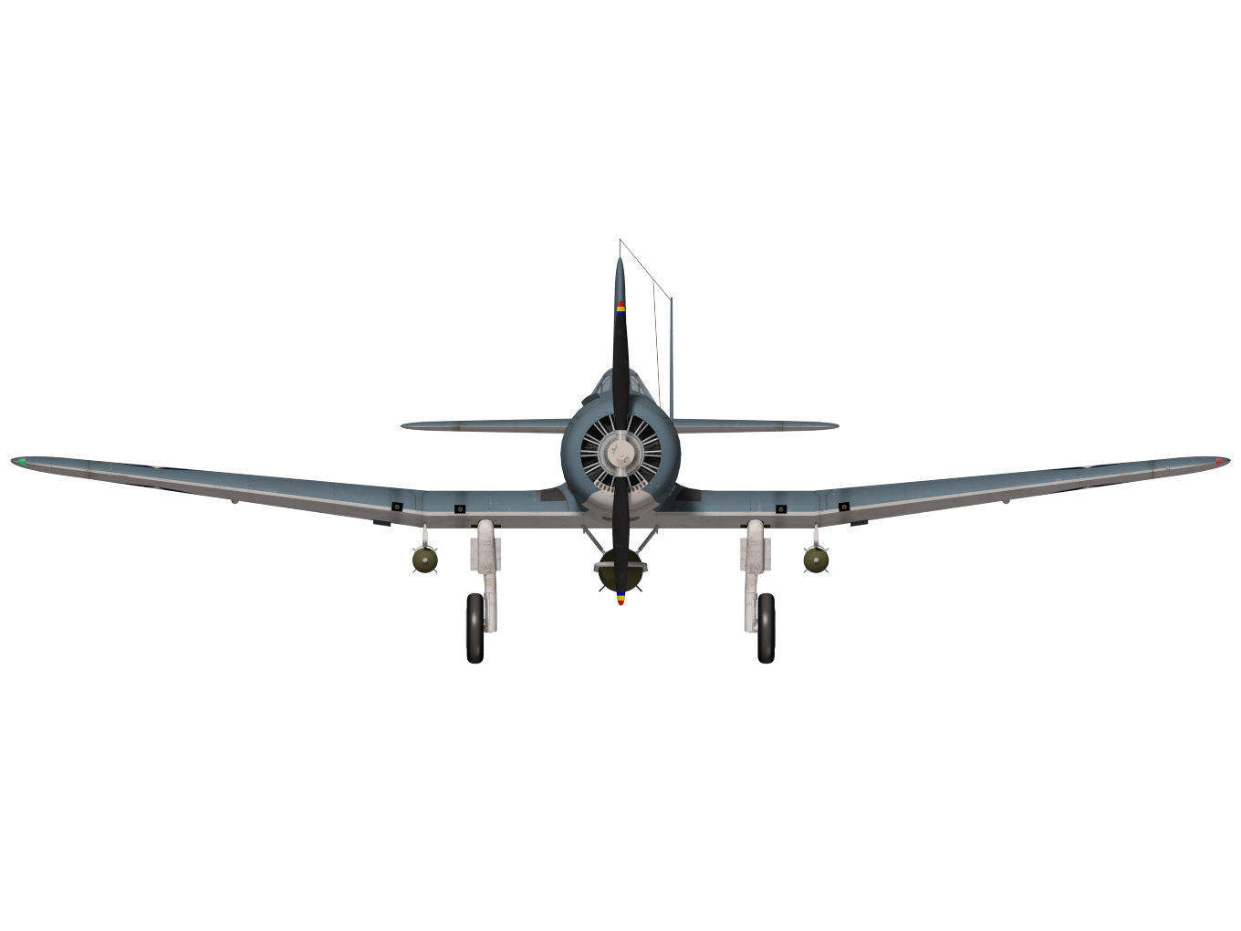 Chance Vought SB2U-3 Vindicator 3D model | CGTrader