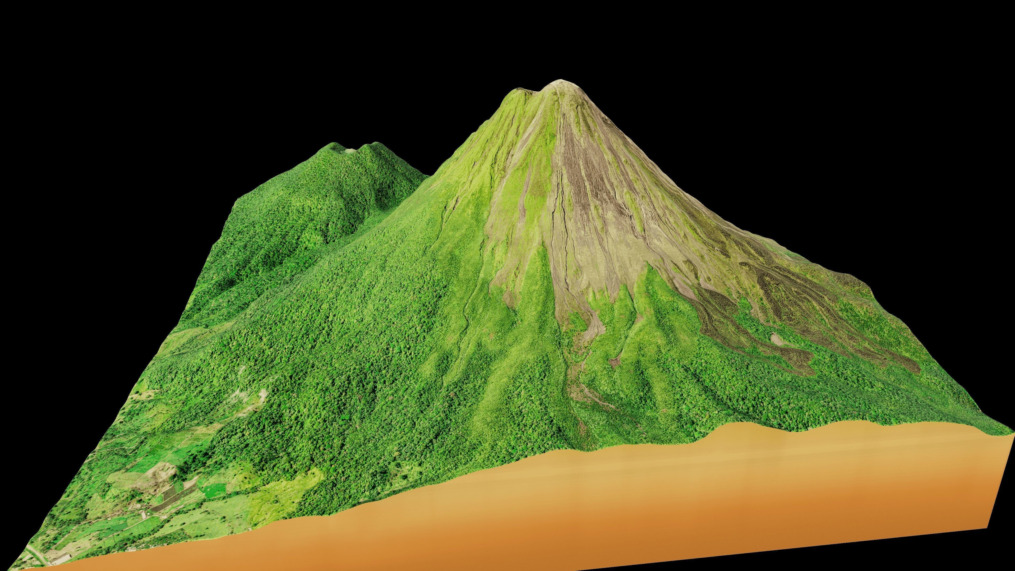 Arenal Volcano 3d model terrain 3D model | CGTrader