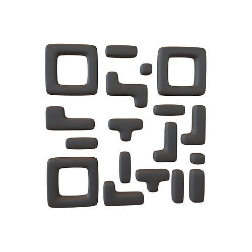 3D model Qr Code v1 001 VR / AR / low-poly | CGTrader