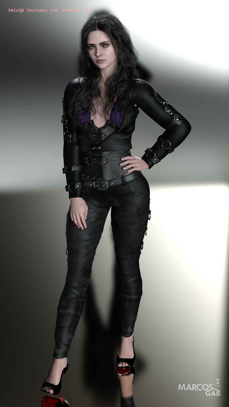 MGAB Natasha for Genesis 9 3D model animated rigged | CGTrader