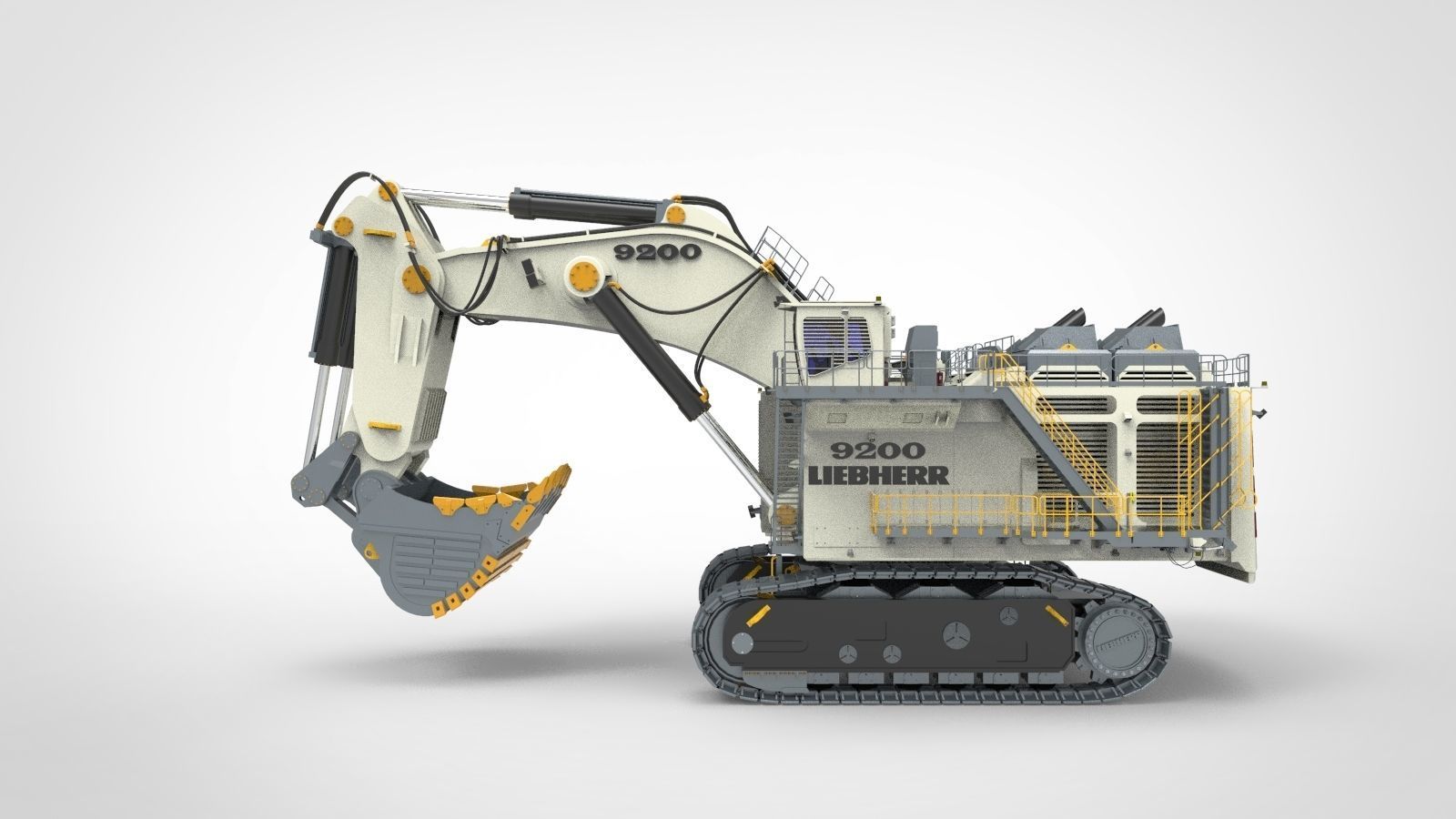 Liebherr R9200 Mining Excavator 3D model | CGTrader