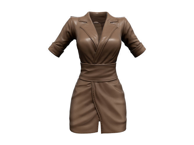 3D model Giada Dress VR / AR / low-poly | CGTrader