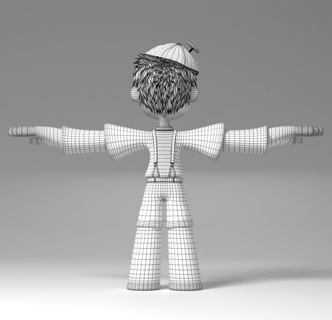 3D model Six Friendly Franky VR / AR / low-poly | CGTrader