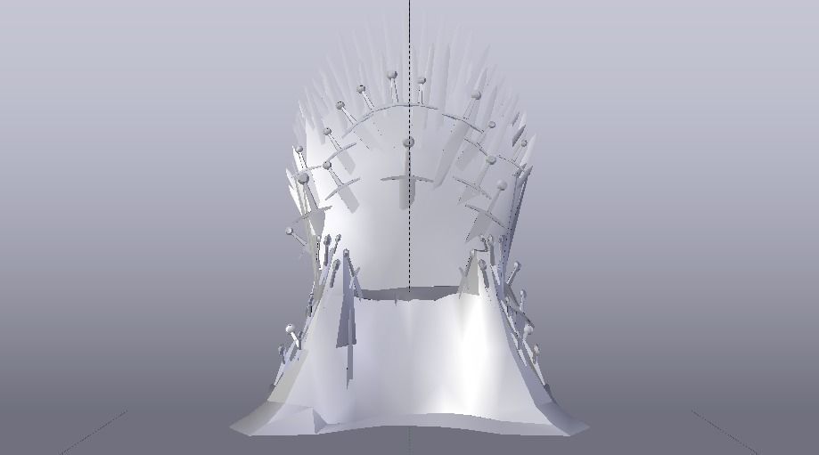 3D model The Throne from the Game of Thrones - Iron Throne VR / AR ...