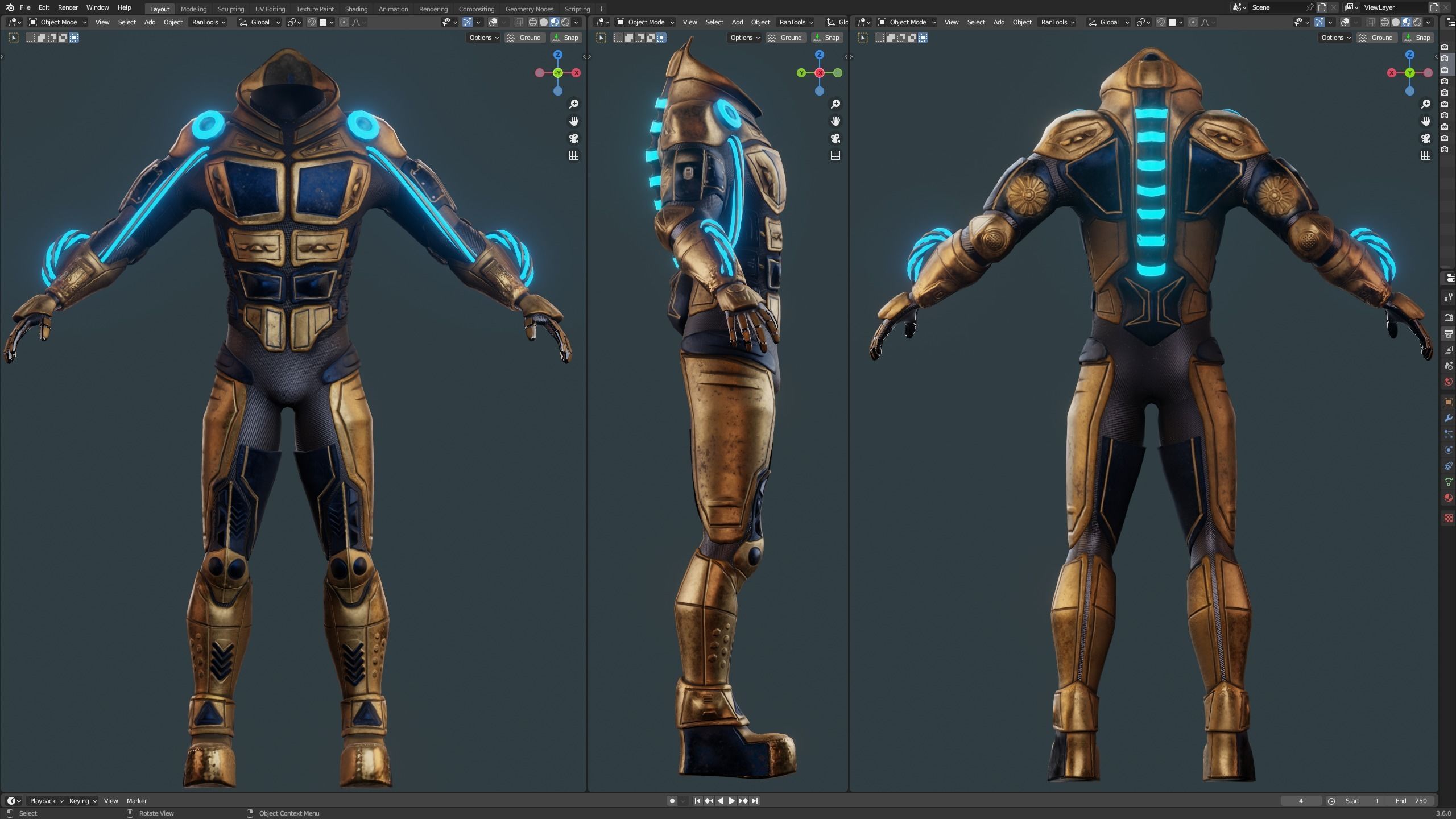3D model Sci Fi Body Armor VR / AR / low-poly | CGTrader