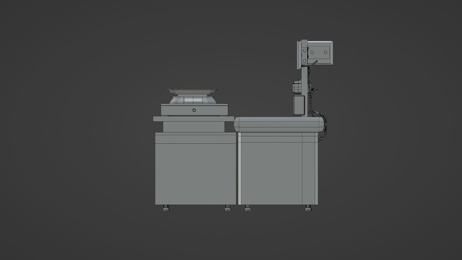 Shopping Cashier Cash Case Setup 3D Model 3D model | CGTrader