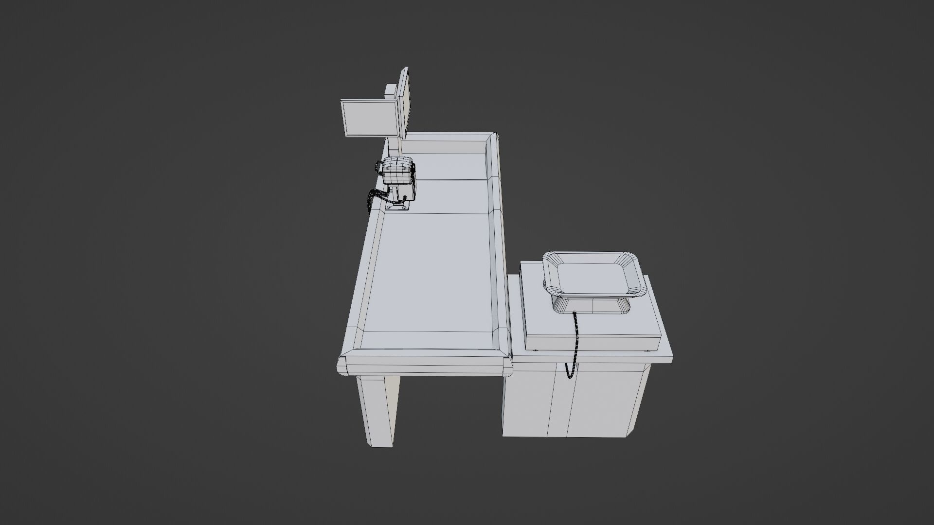 Shopping Cashier Cash Case Setup 3D Model 3D model | CGTrader