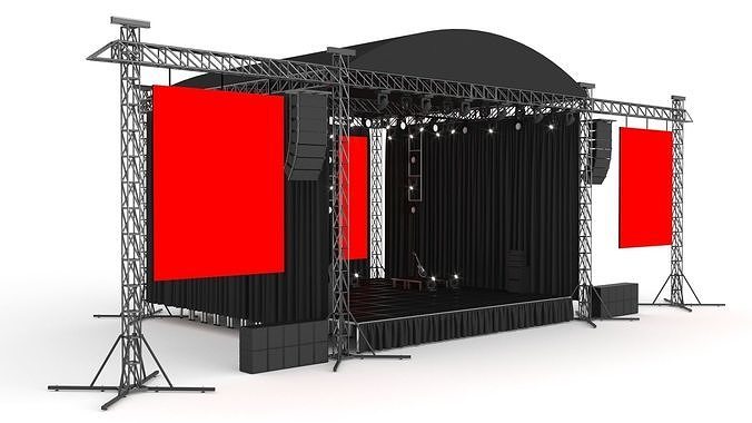 Concert Stage 3D model | CGTrader