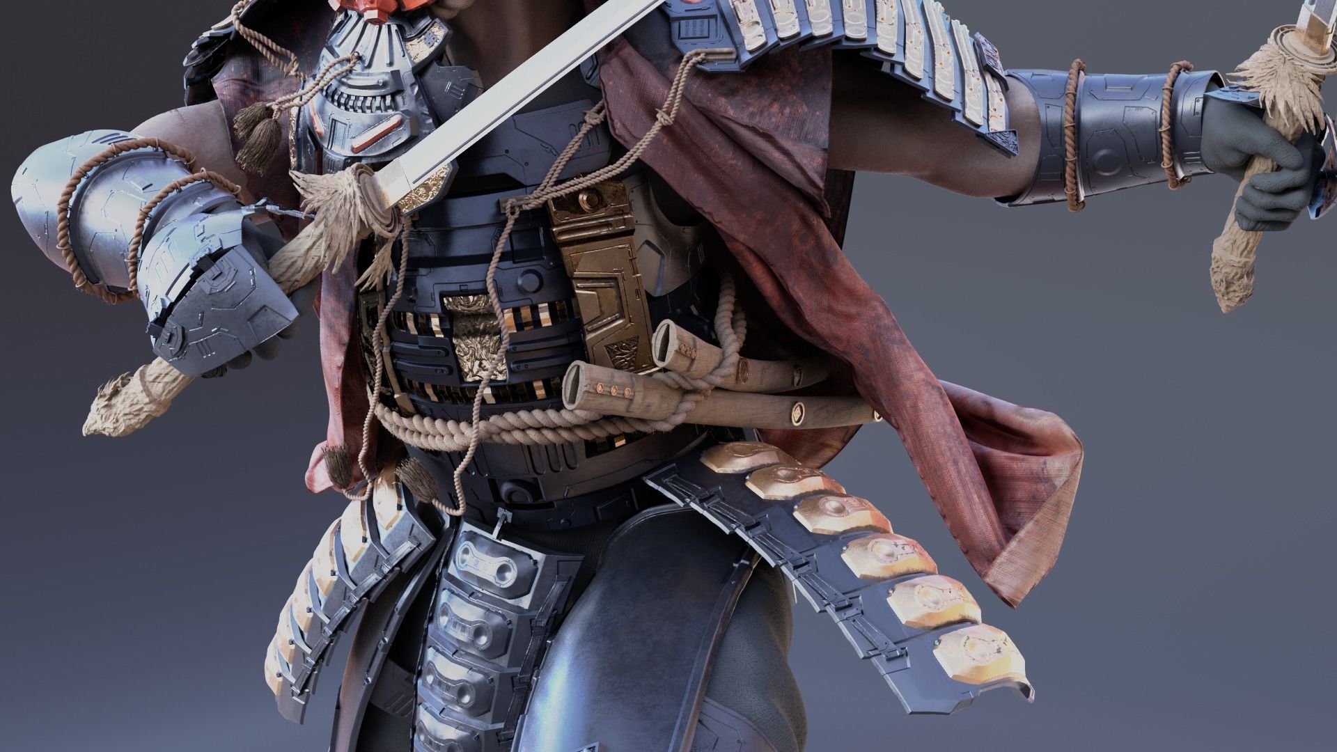 Samurai 3D model | CGTrader