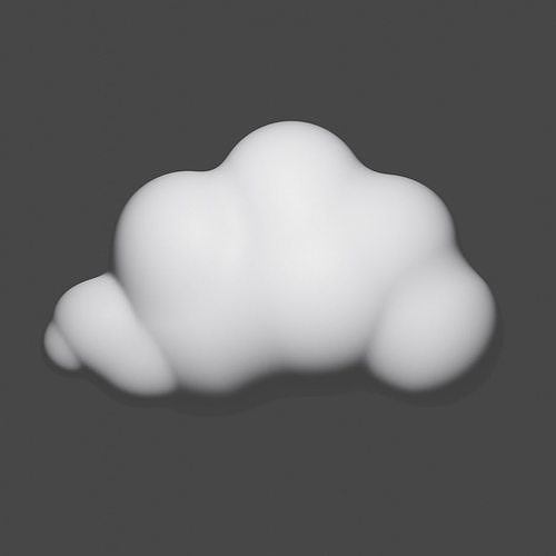 Cartoon Cloud 3D 3D model | CGTrader
