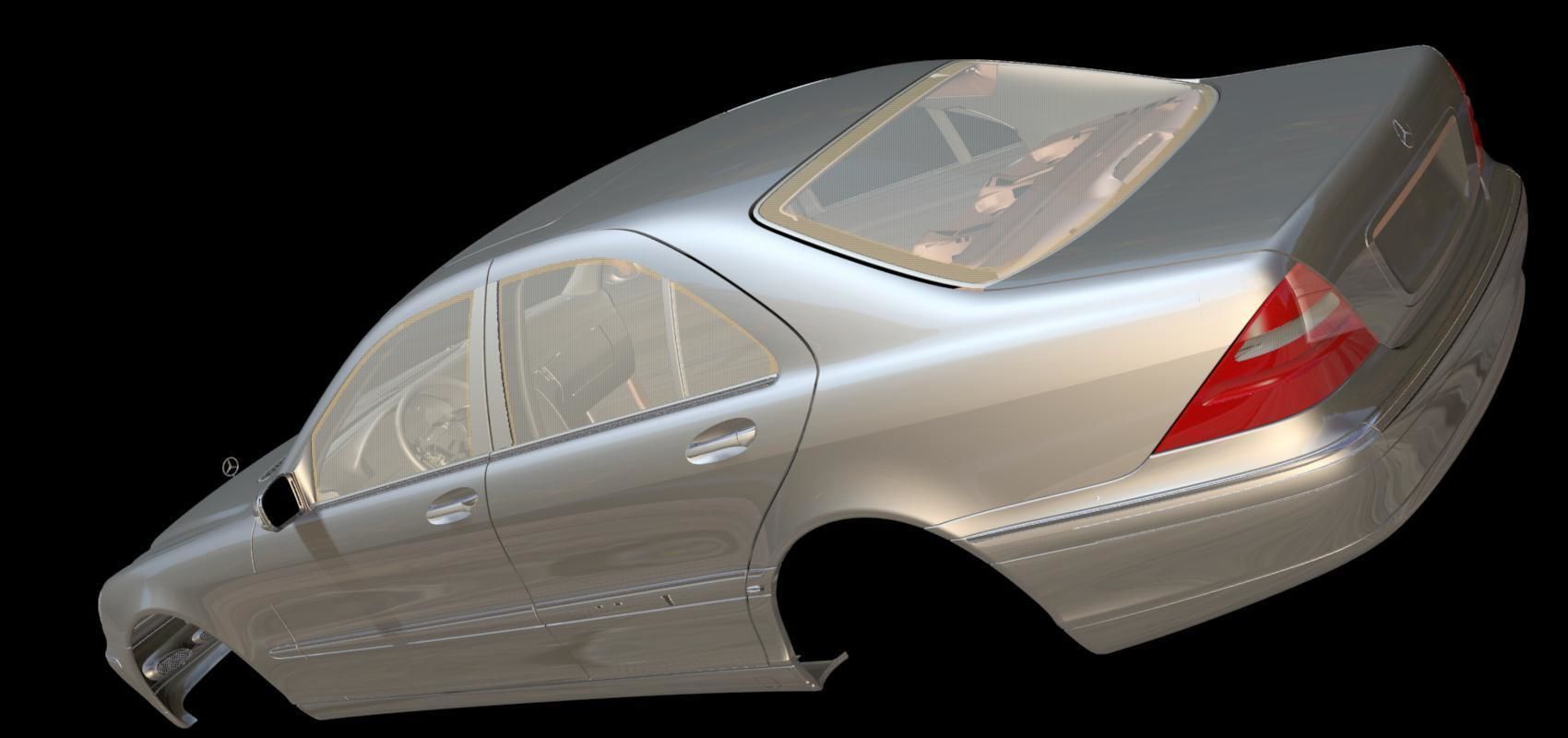 Mercedes Benz S Class W220 1999 native files 3D model | CGTrader