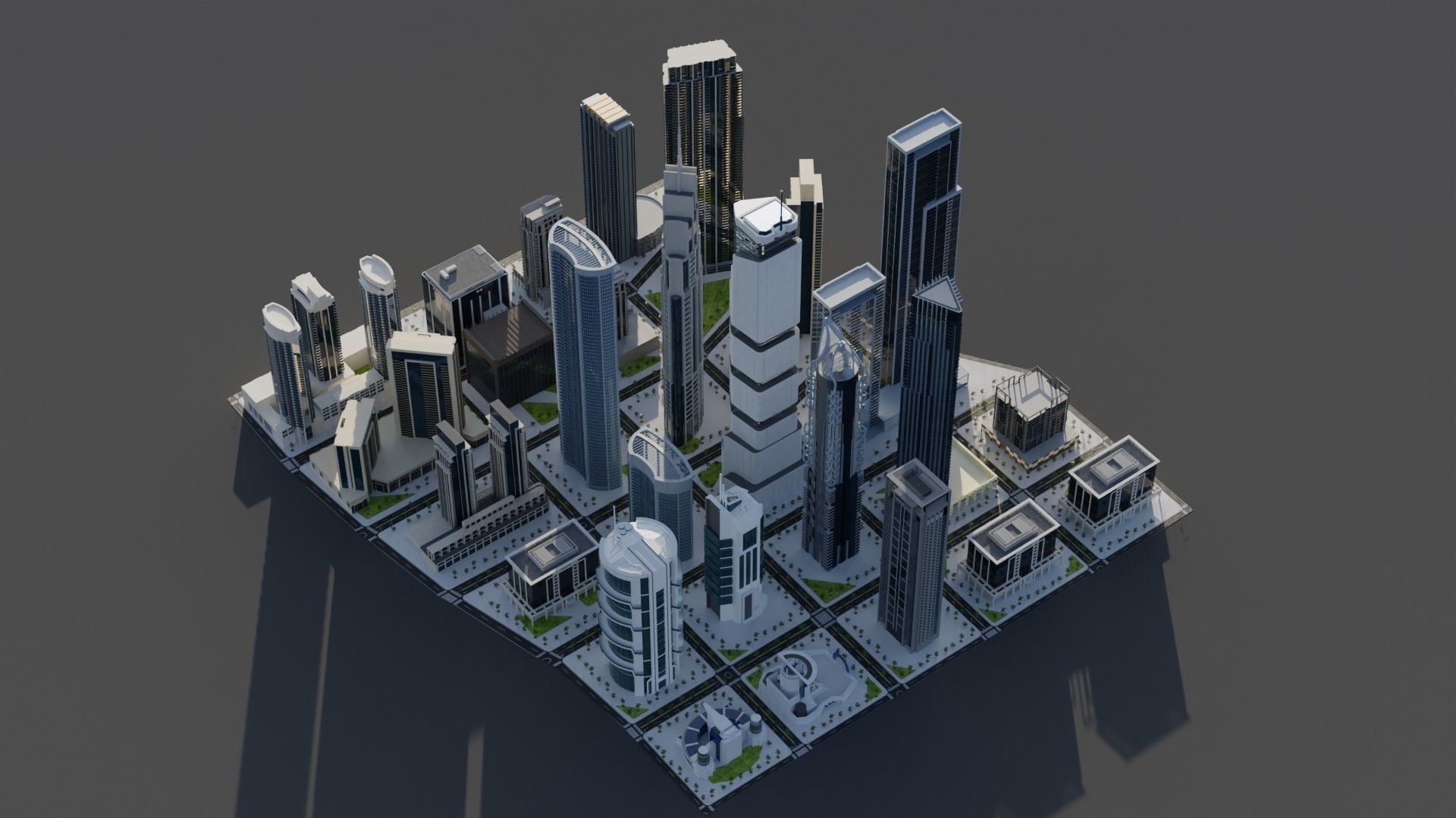 Modern City 3D model | CGTrader