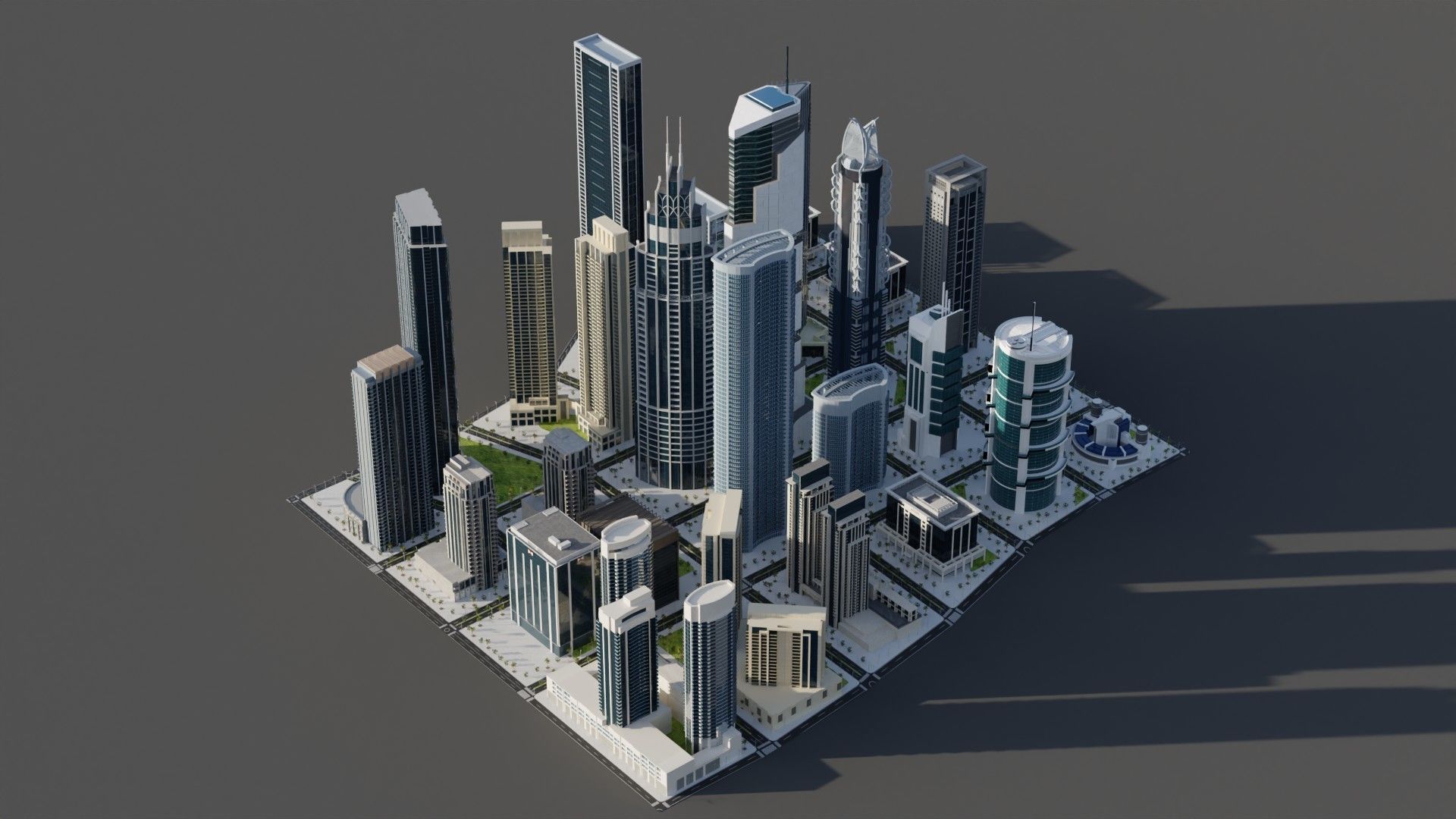 Modern City 3D model | CGTrader