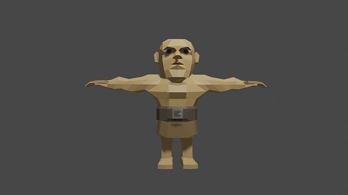 Basic Human Low Poly 3D model | CGTrader