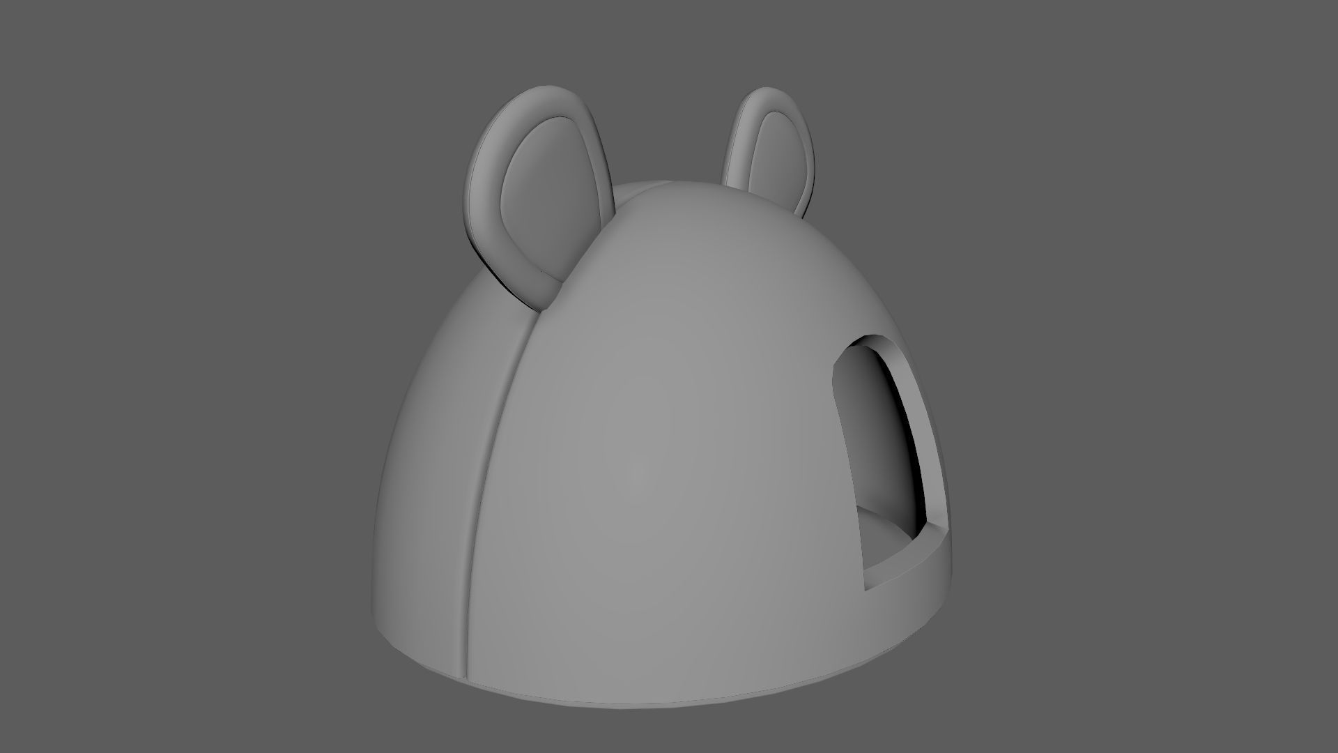 Mouse Meow Hut Cat Hut Cat Tent Red 3D model | CGTrader