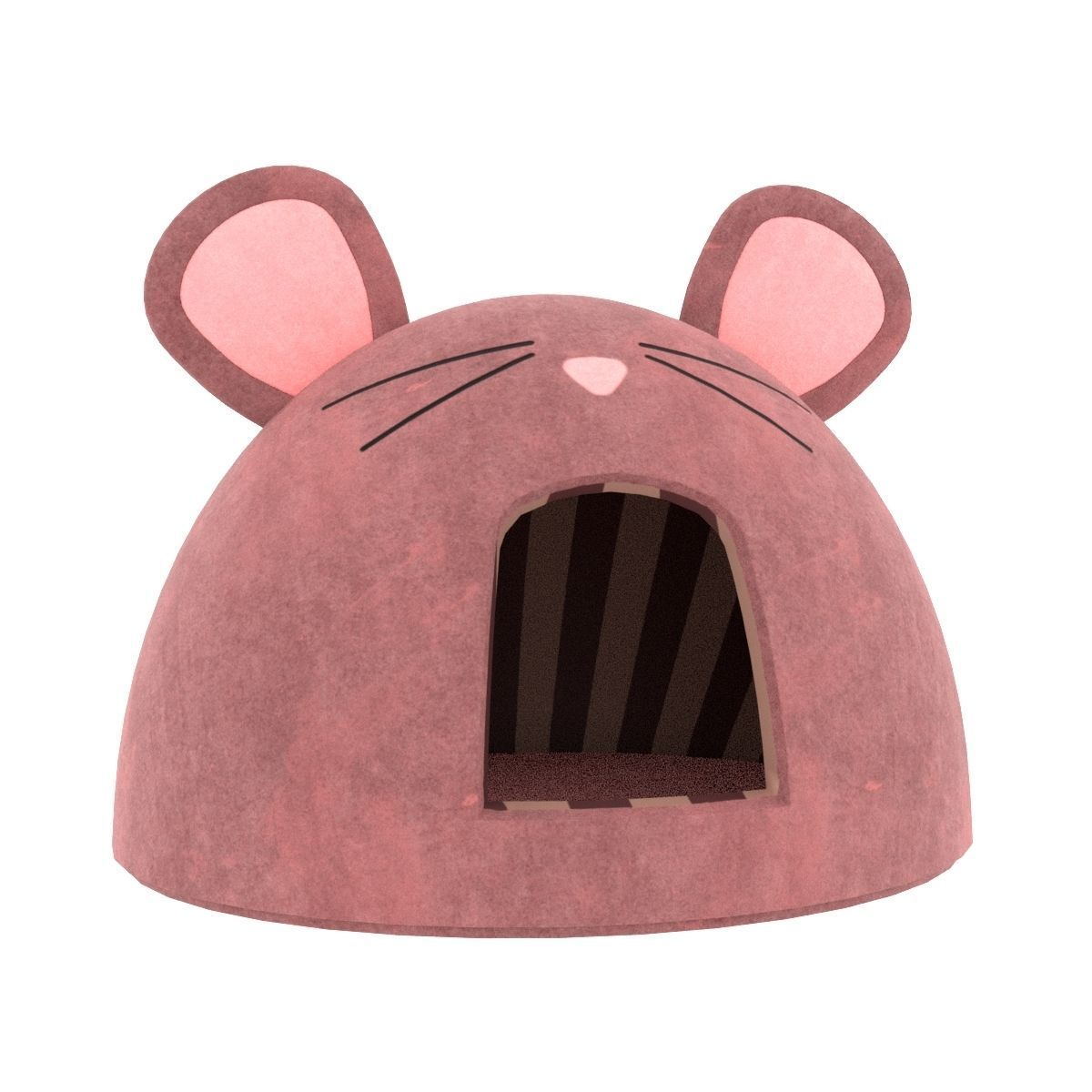 Mouse Meow Hut Cat Hut Cat Tent Red 3D model | CGTrader