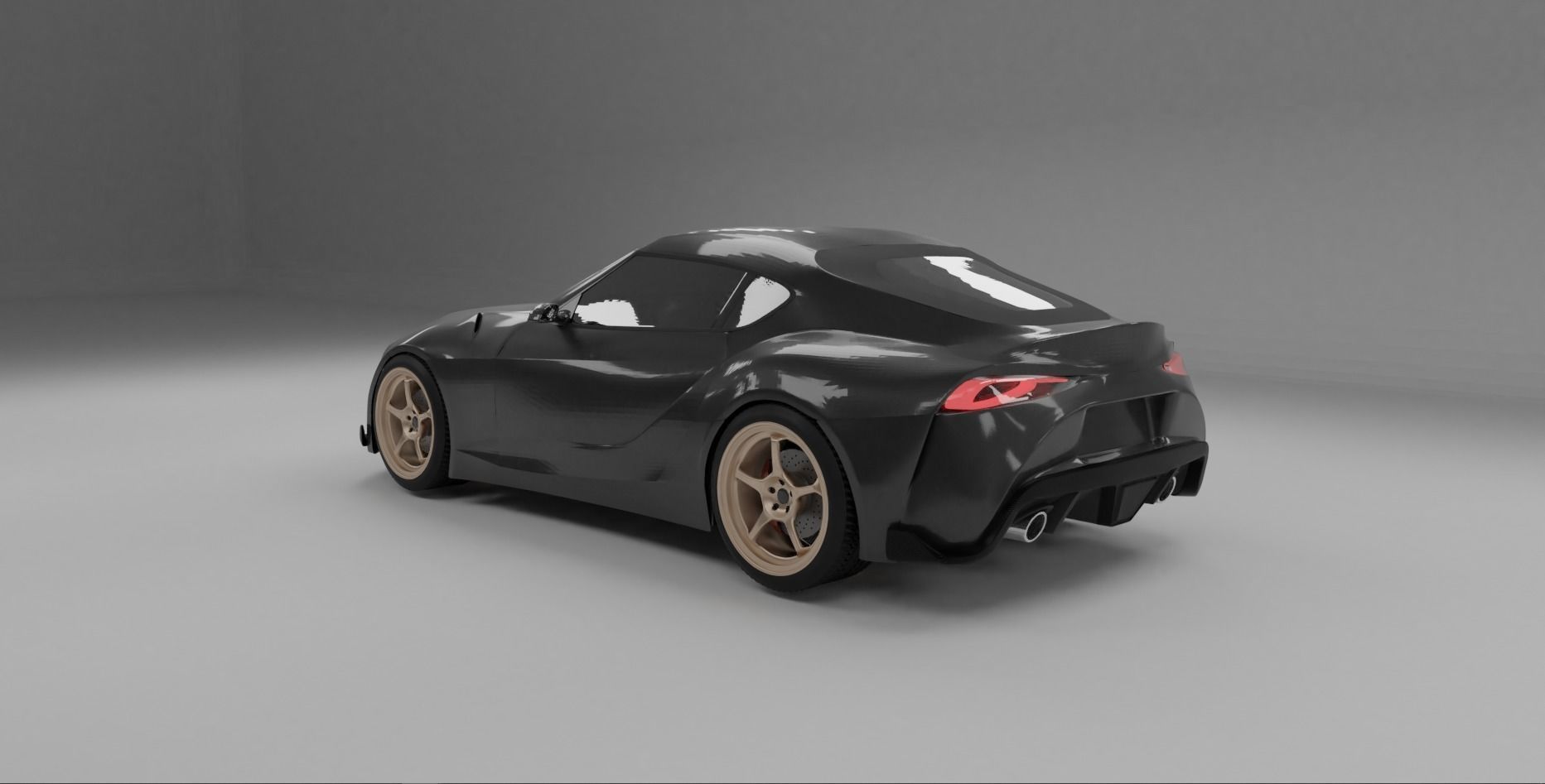 Toyota Supra A90 without interior 3D model | CGTrader