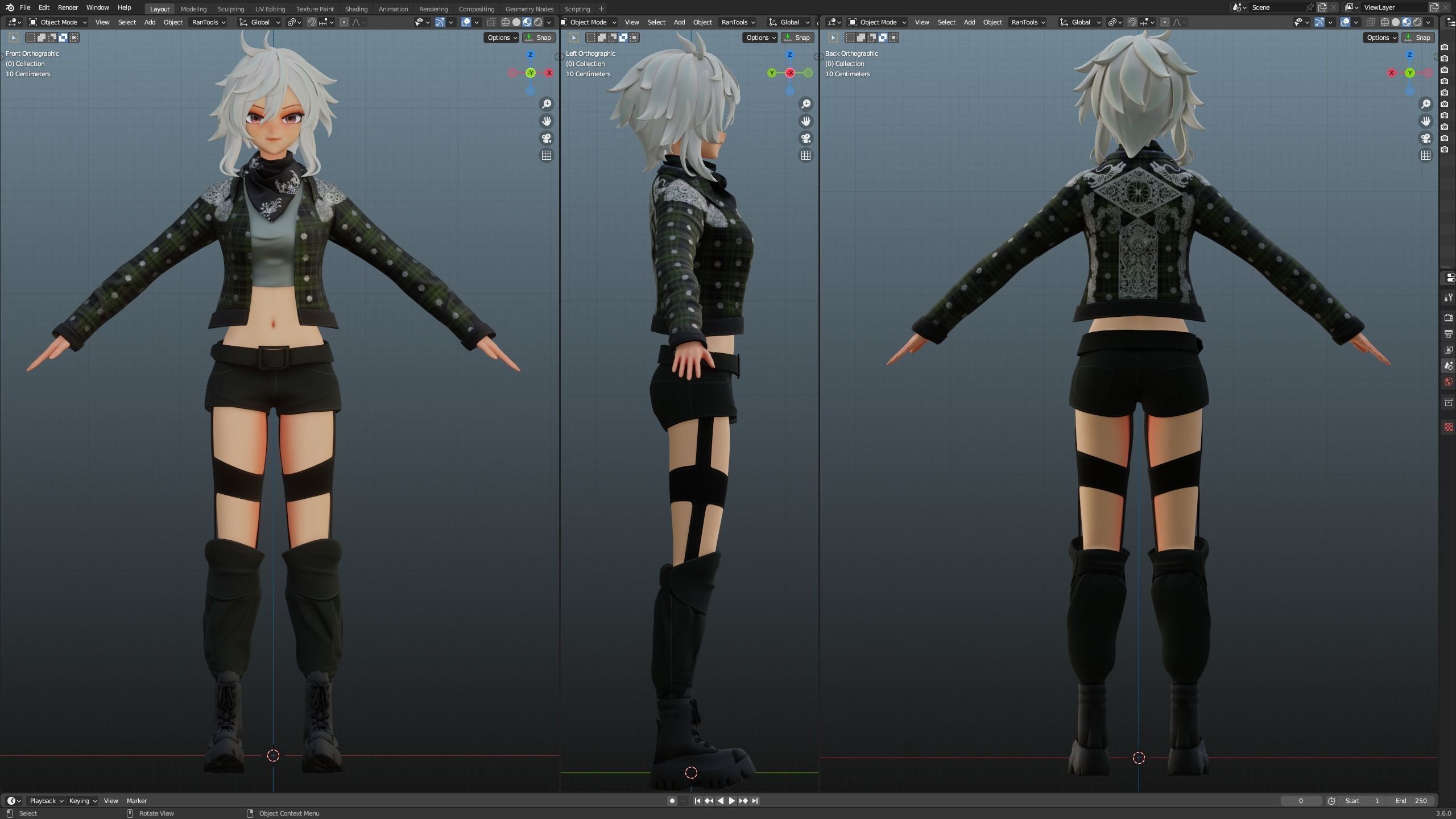3D model Anime girl VR / AR / low-poly | CGTrader