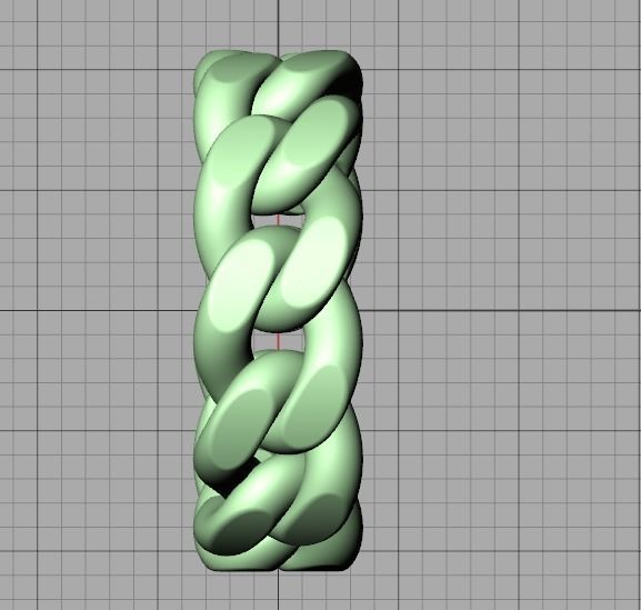 Heavy Cuban Chain Rings 3mm thick 5us 6us 7us 8us sizes 3D model 3D ...