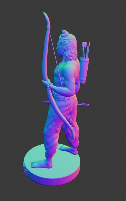 Shri Ram Vigrah- Lord Ram 3D Idol 3D model 3D printable | CGTrader