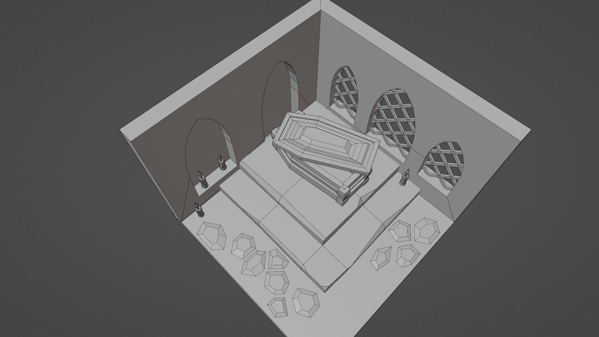 3D model Ancient Crypt VR / AR / low-poly | CGTrader