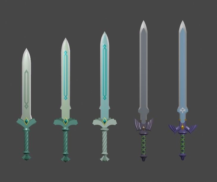 Master sword free 3D model | CGTrader