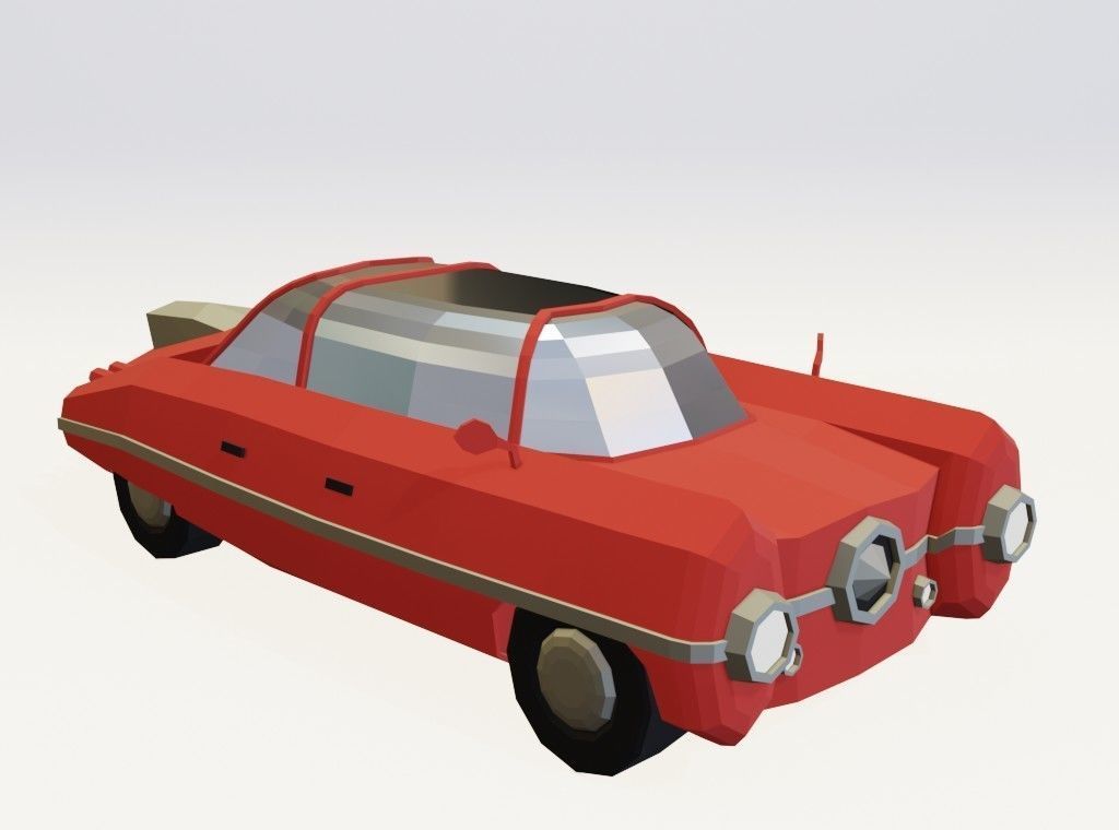 3D model Low poly Lucky 38 diorama VR / AR / low-poly | CGTrader