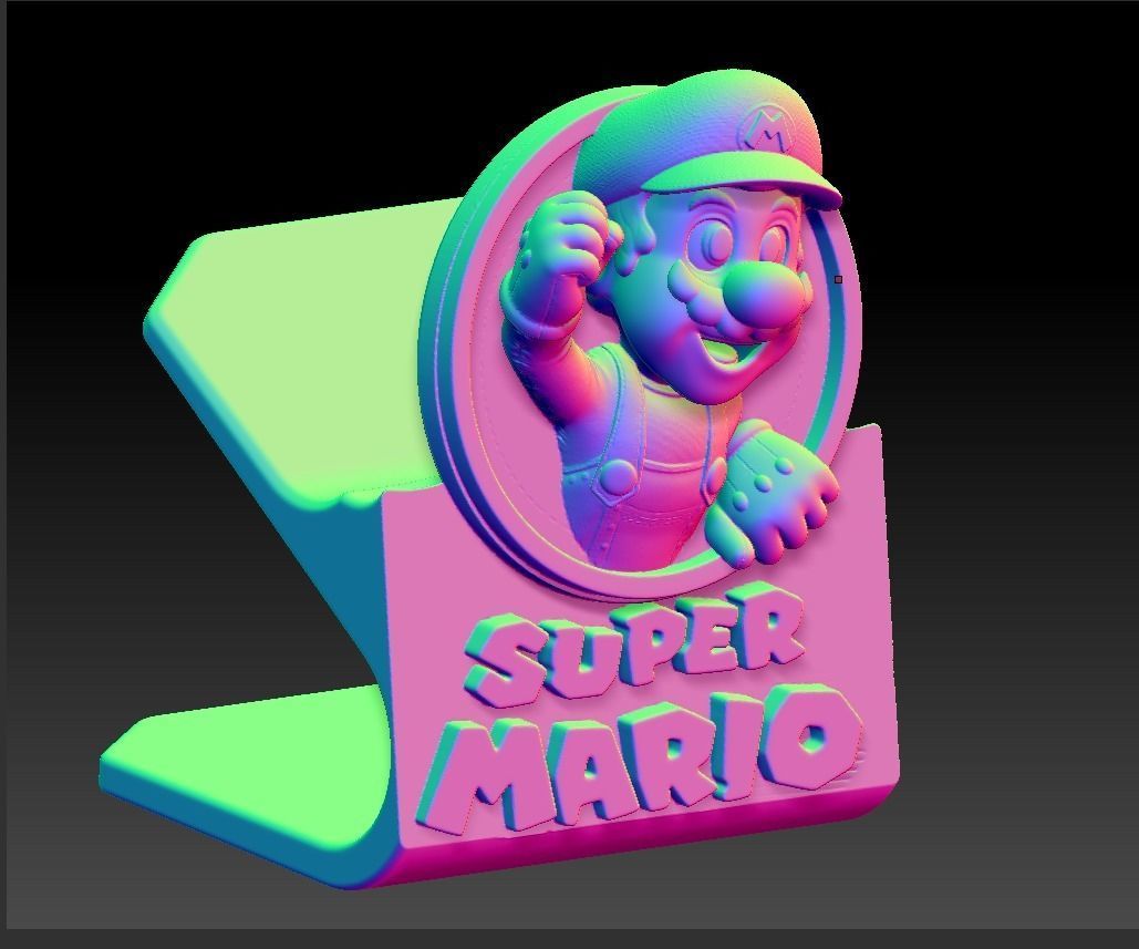 Super mario nintendo switch pro controller holder 3D model 3D printable ...