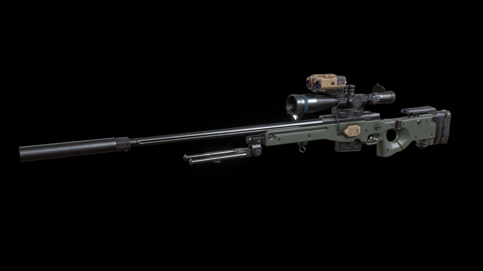 3D model L115A3 Sniper Rifle VR / AR / low-poly | CGTrader